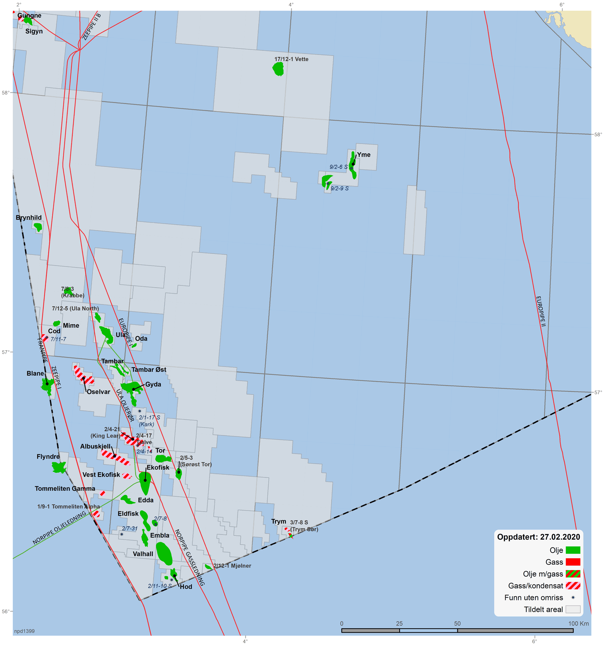 Aktivitet per havområde - Norskpetroleum.no