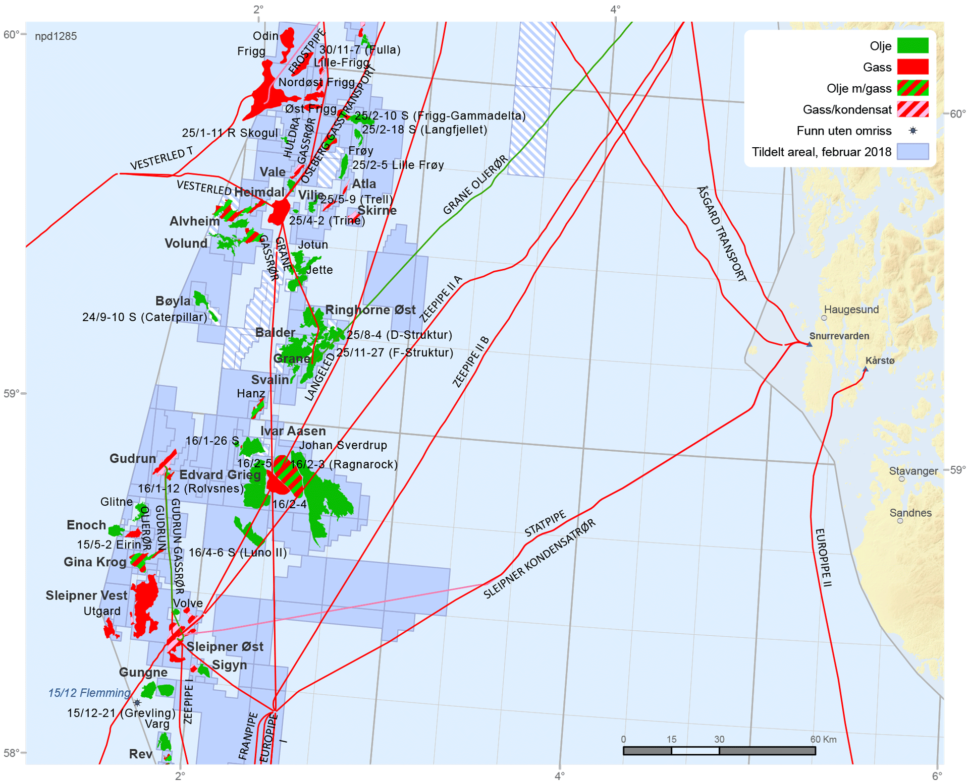 Aktivitet per havområde - Norskpetroleum.no